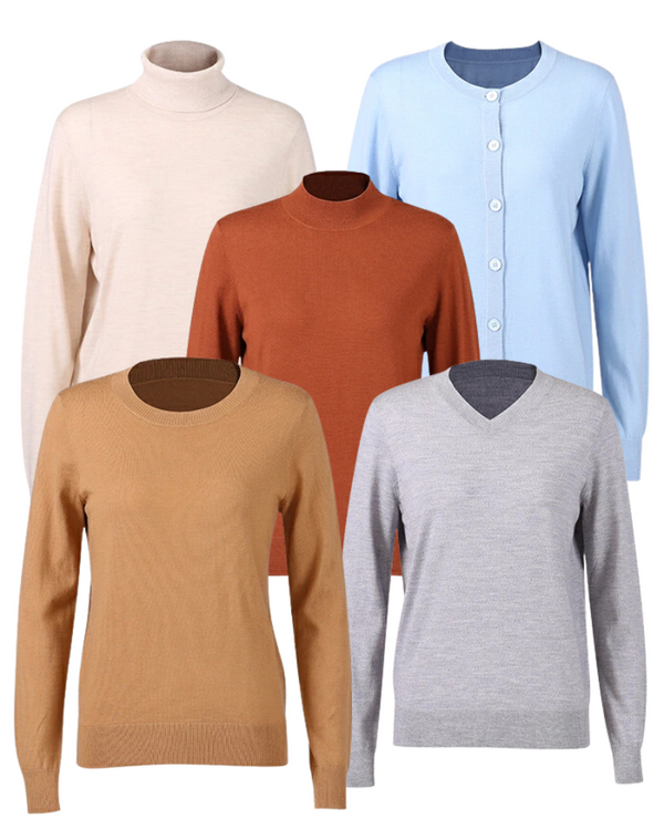 Womens Custom Light Weight Wool Sweater - Arthur + Lucca